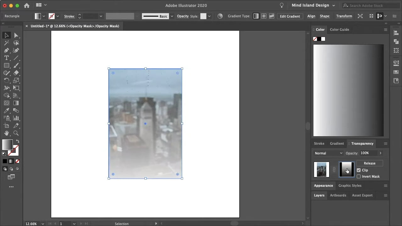 How to Fade Image to Transparent in Illustrator - Mind Island Design