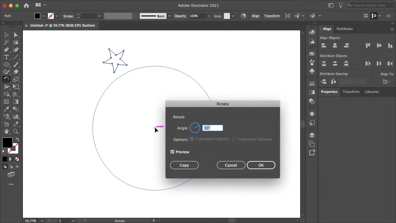 How to Repeat Object Around a Circle in Illustrator