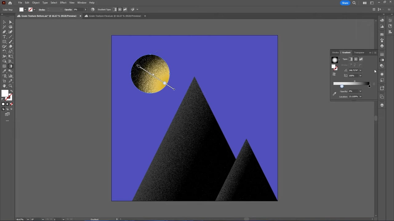 How to Add a Grain Texture Effect in Illustrator - Mind Island Design