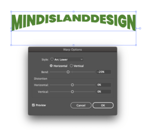 How to Curve Text in Illustrator - Mind Island Design