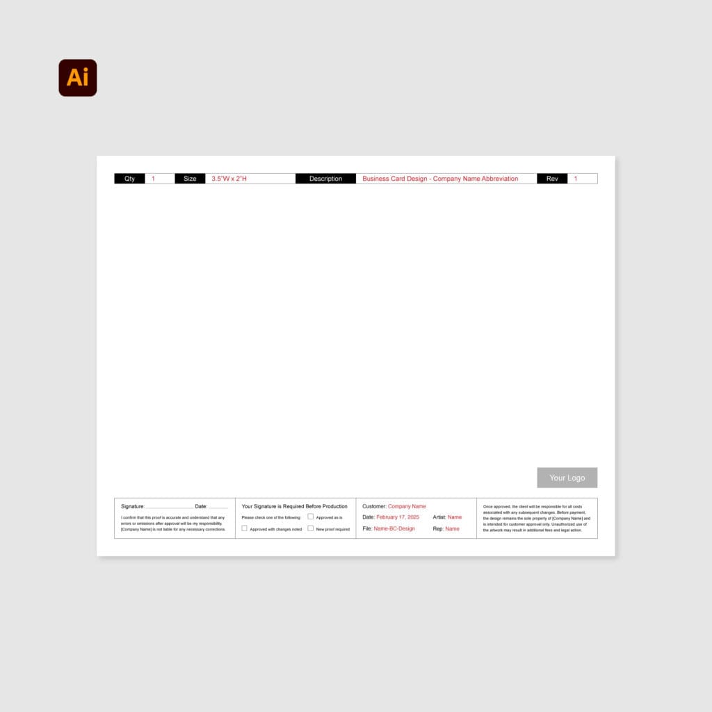 Font Lettering Typography Grid Template for Illustrator