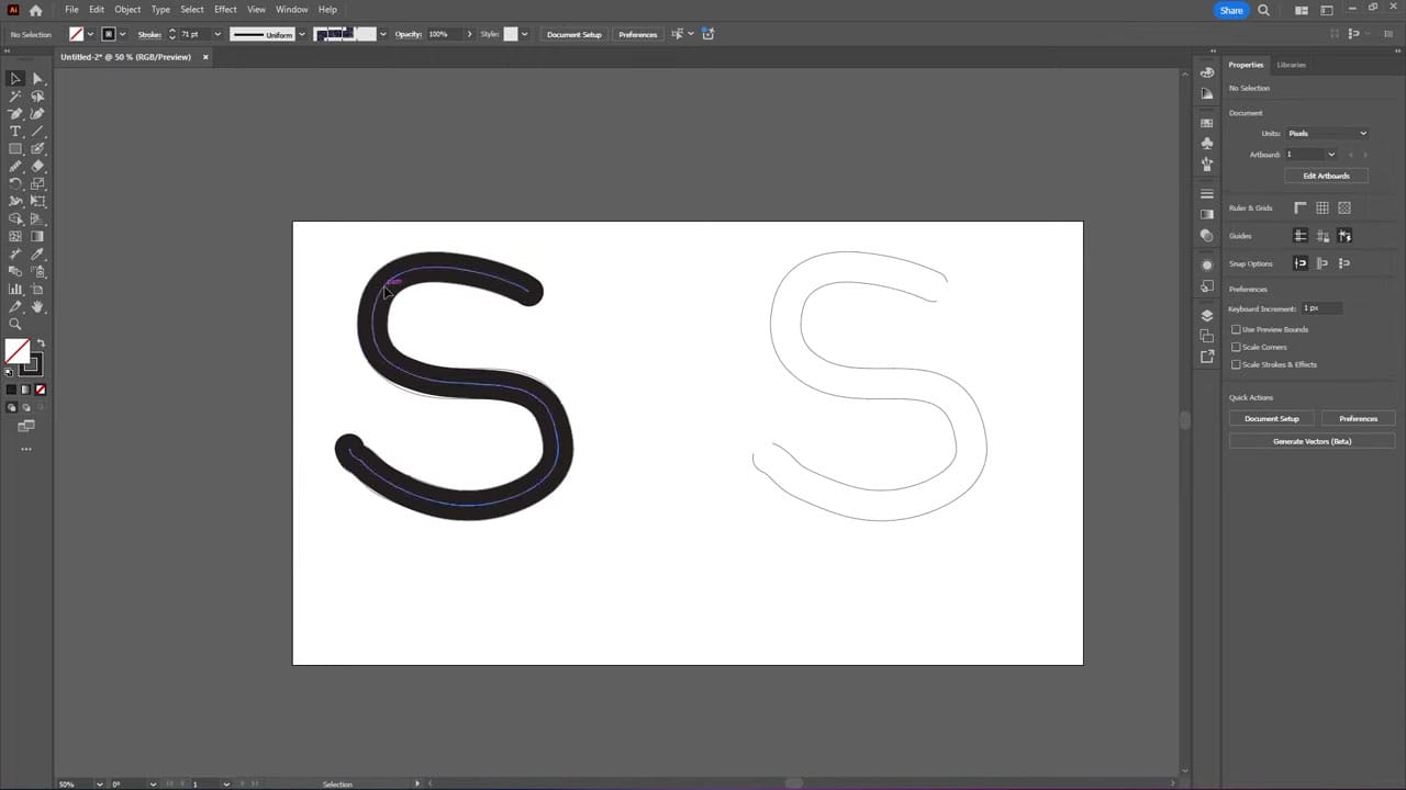 How to Convert Outline Back Into Stroke in Illustrator