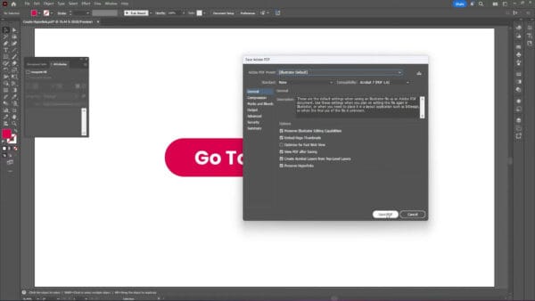 How to Add a Hyperlink or Button in Illustrator
