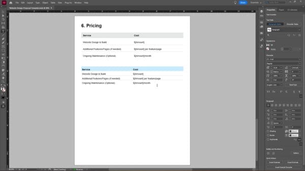 How to Make Table Flow With Text in InDesign